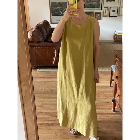 Vintage | Dresses | Vintage Linen Sheath Maxi Dress | Poshmark